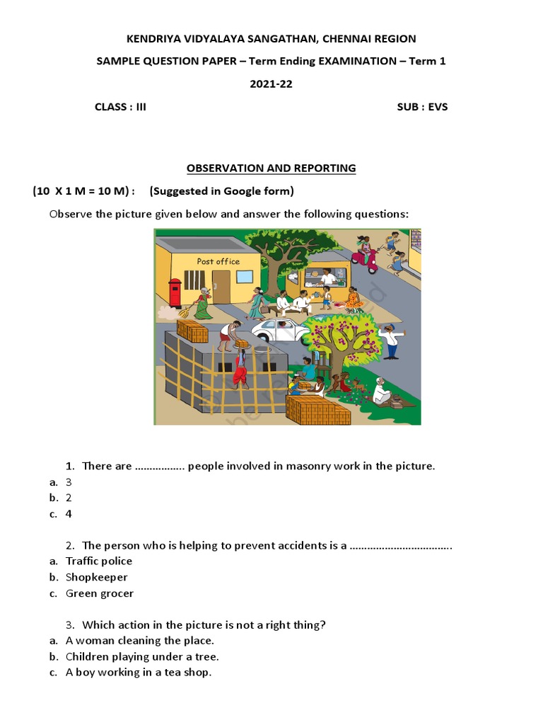 Sample QP Class 3 EVS | PDF | Foods | Cooking