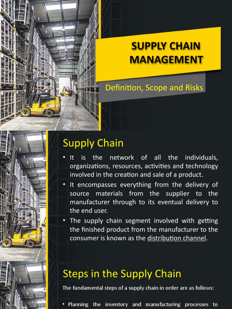 Supply Chain Management Definition Scope and Risks - Dem - Ramos Unciano Kristine | PDF | Supply ...