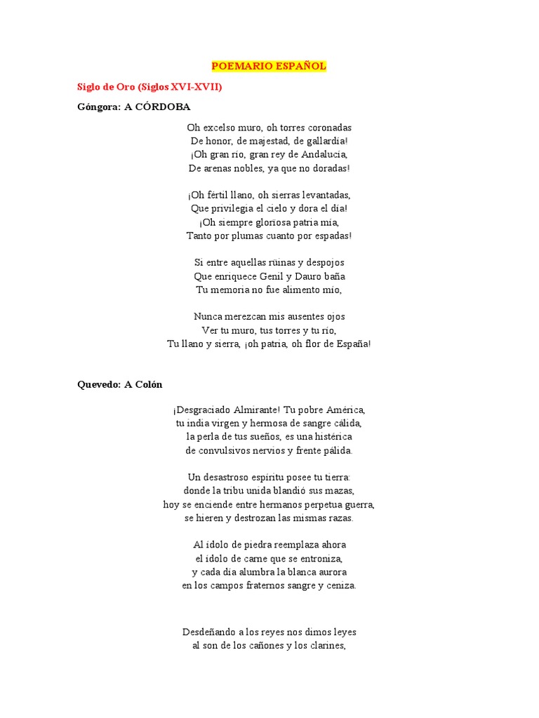 Selección de Poemas | PDF