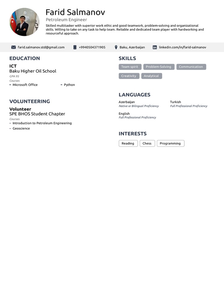 Farid's Resume | PDF