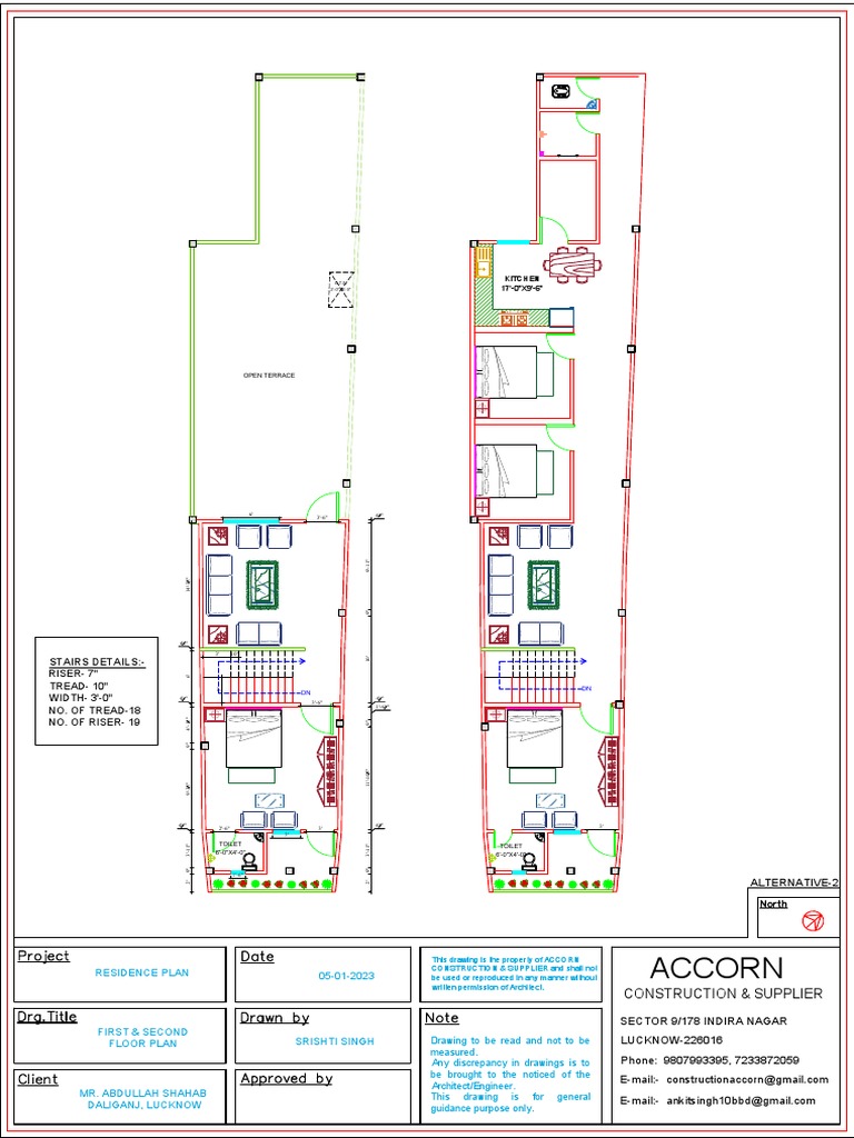First & Second Floor Plan - Final Plan | PDF | Stairs | Pedestrian Infrastructure