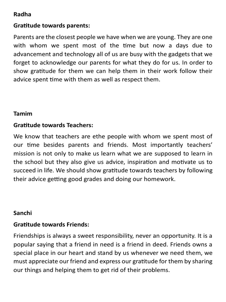 Skit PDF | PDF | Gratitude