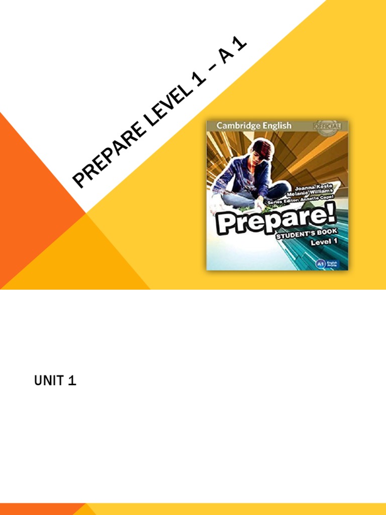 Prepare Level 1 | PDF | Verb | Adjective