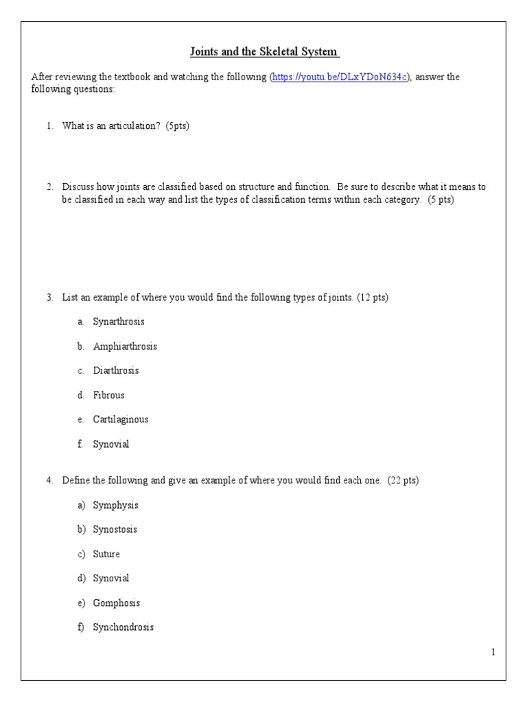 Understanding Skeletal System Joints | PDF | Anatomical Terms Of Motion ...