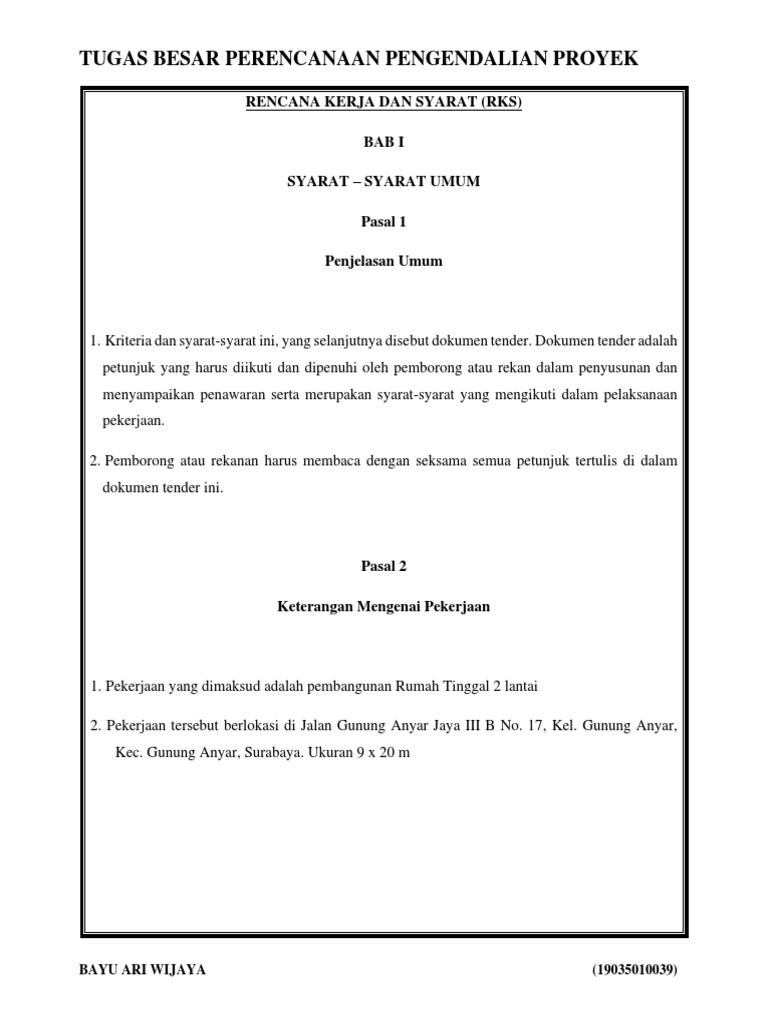 Tubes P3 Bayu Ari | PDF