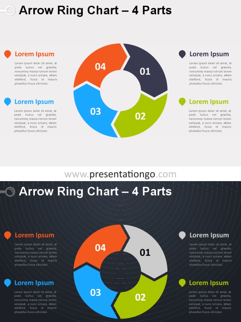 Arrow Ring Chart with 4 Parts | PDF
