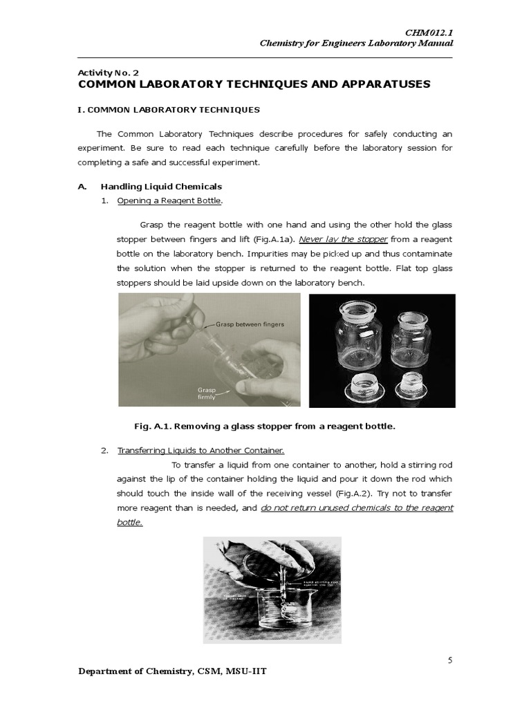 Common Laboratory Techniques Guide | PDF | Filtration | Centrifuge