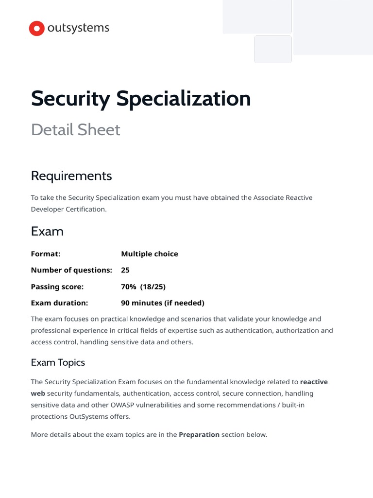 Security Specialization Detail Sheet - EN | PDF | World Wide Web ...