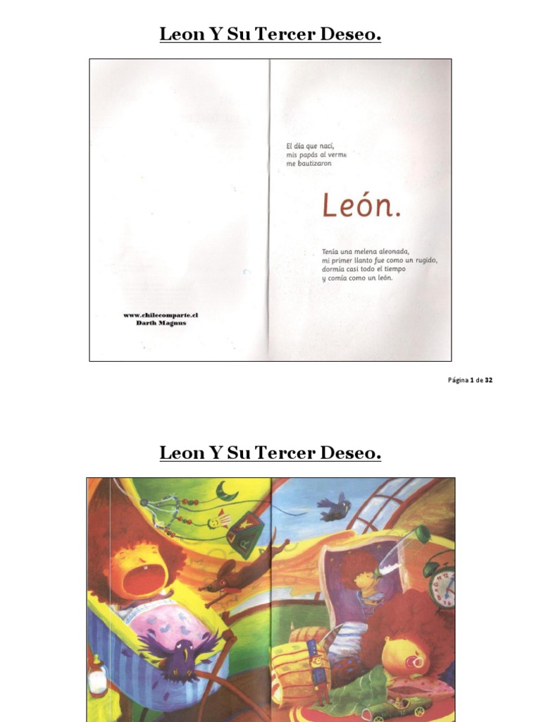 León y Su Tercer Deseo: Cuento Completo | PDF