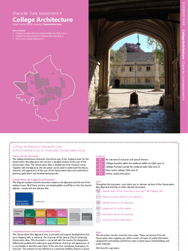 DRAFT Character Zone Assessment 4 College Architecture | PDF | Gardens ...