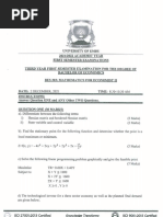 Business Mathematics Question Paper | PDF