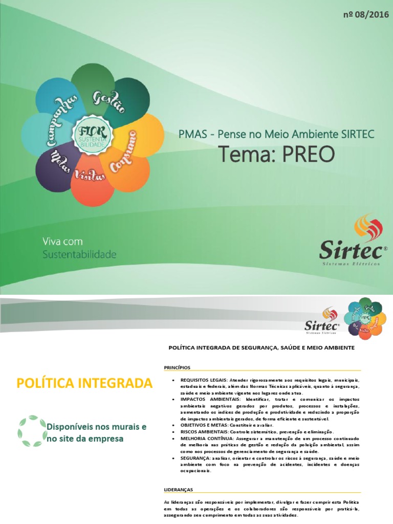 PMAS Agosto 2016 PDF | PDF | Desperdício | Ambiente natural