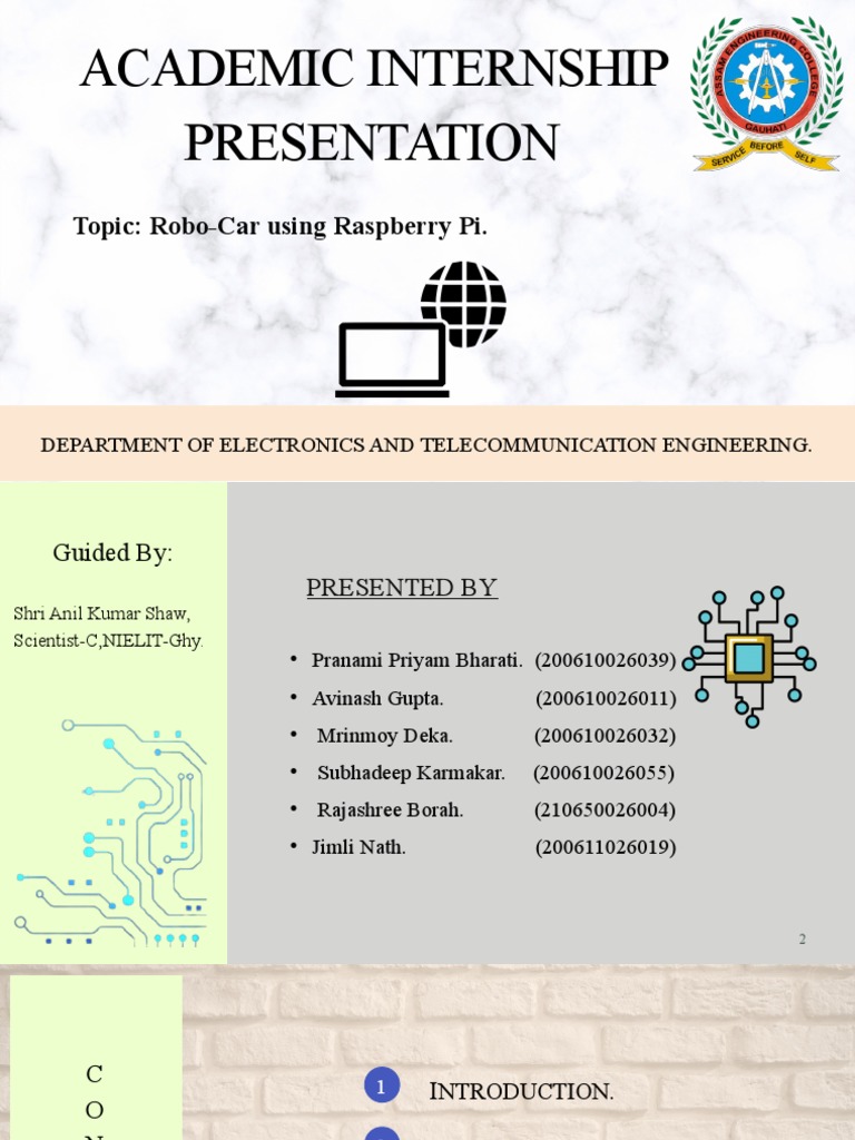 Internship Presentation | PDF | Raspberry Pi | Operating System