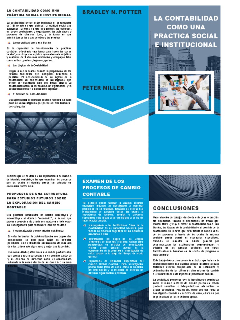 La Contabilidad Como Practica Social e Institucional | PDF | Contabilidad | Conocimiento