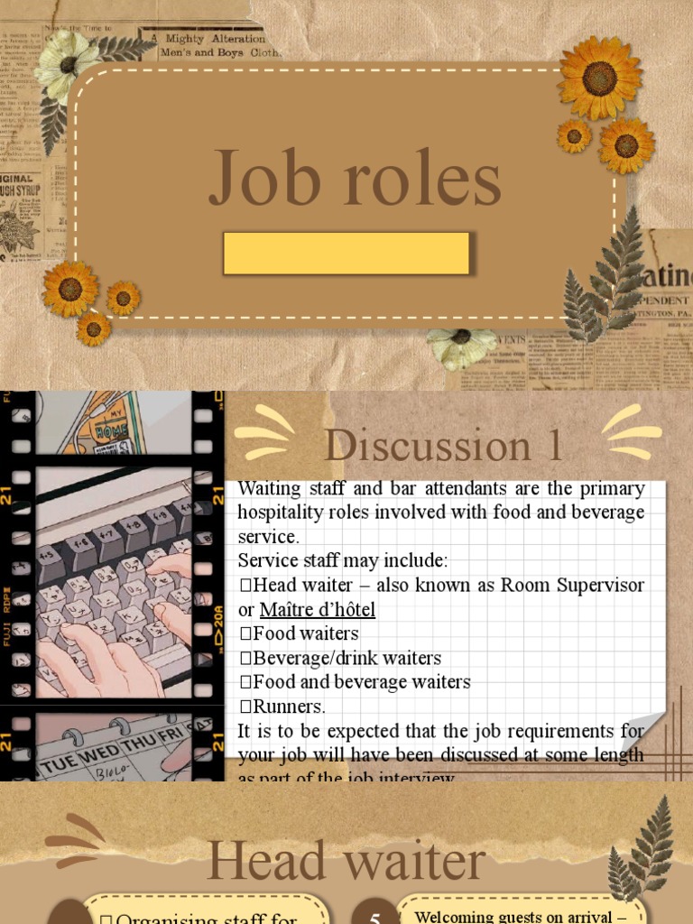 Fbs Powerpoint Cont | PDF | Waiting Staff | Menu