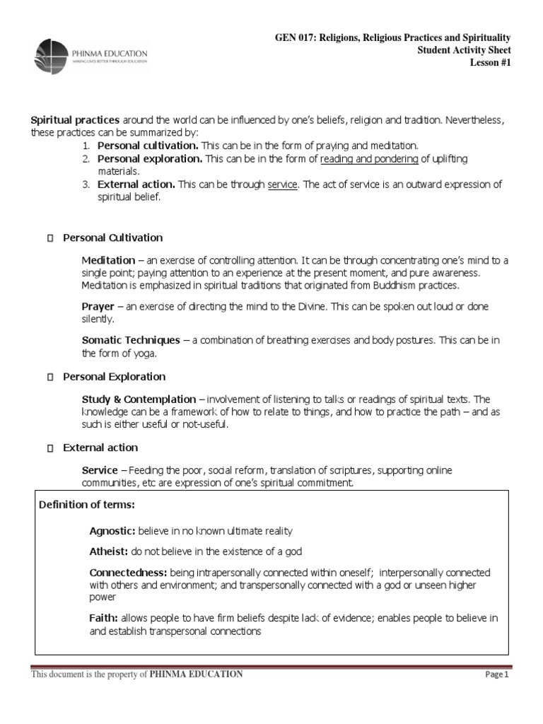 Gen 017 P1 | PDF | Meditation | Soul