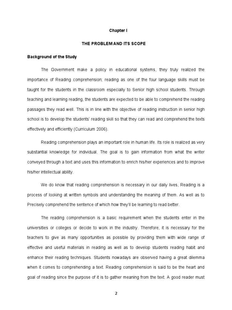 Chapter 1 | PDF | Reading Comprehension | Cognition