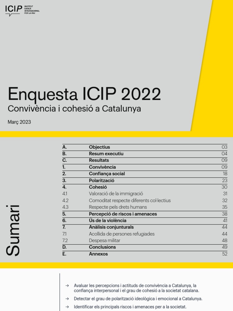 Enquesta ICIP 2022 | PDF