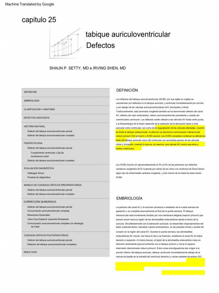 Defectos del Tabique Auriculoventricular | PDF | Ventrículo (corazón ...