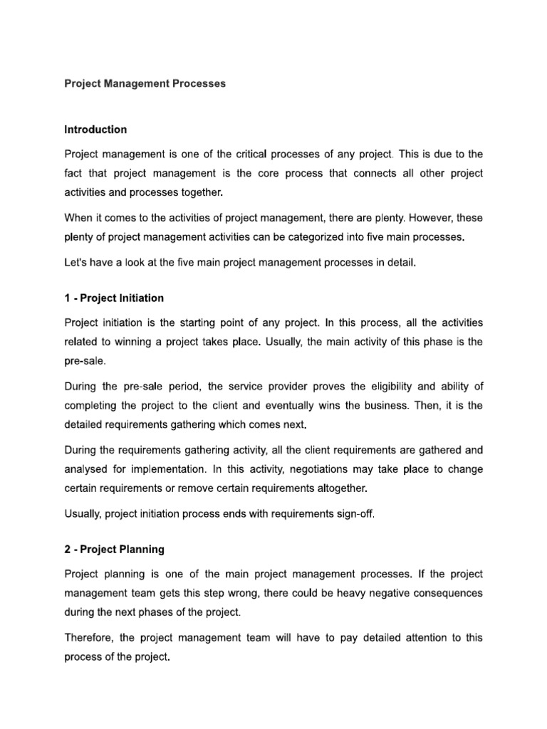 Project Life Cycle | PDF