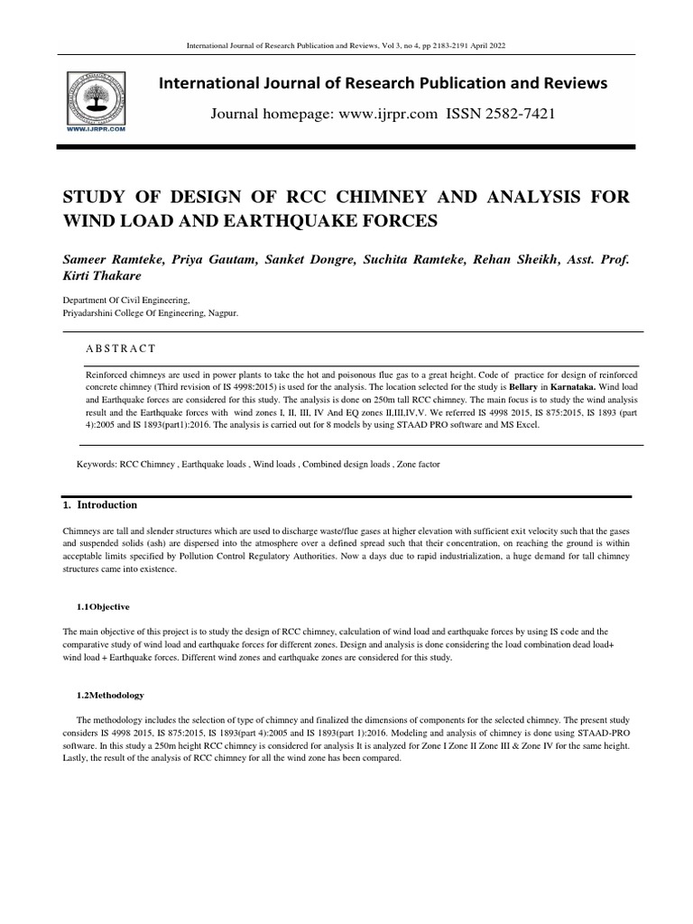 Chimney PDF | PDF | Chimney | Applied And Interdisciplinary Physics