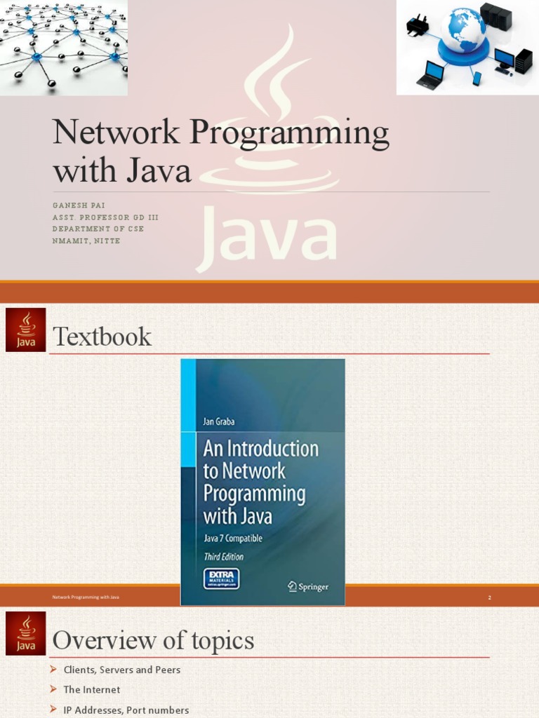 Network Programming With Java Pdf Network Socket Port Computer Networking