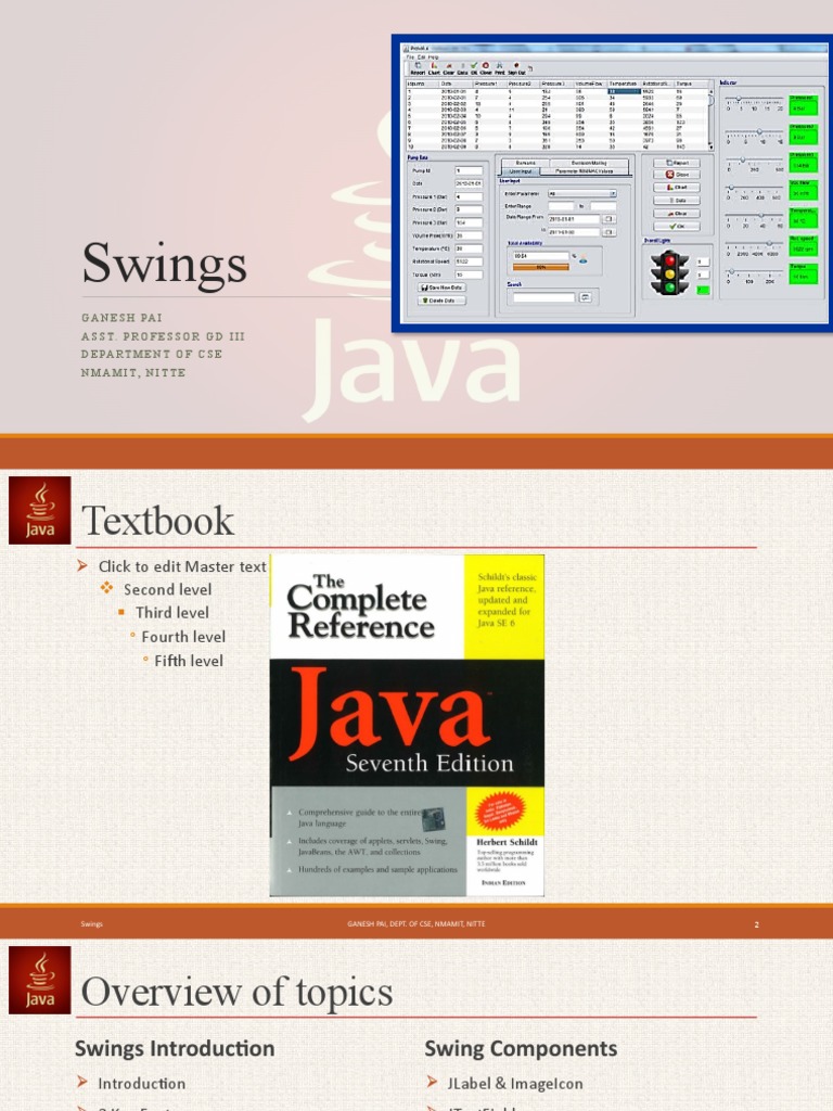 Swings | Download Free PDF | Object Oriented Programming | Software ... Swings | Download Free PDF | Object Oriented Programming | Software ...