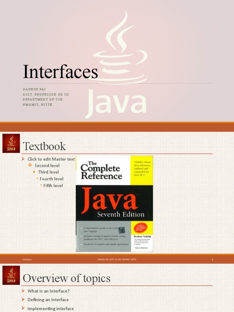 Interfaces Java Pdf Method Computer Programming Class Computer Programming