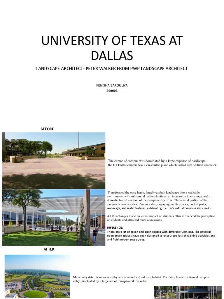 LD Case Study - Ut at Dalas | PDF | Dallas | Urban Planning
