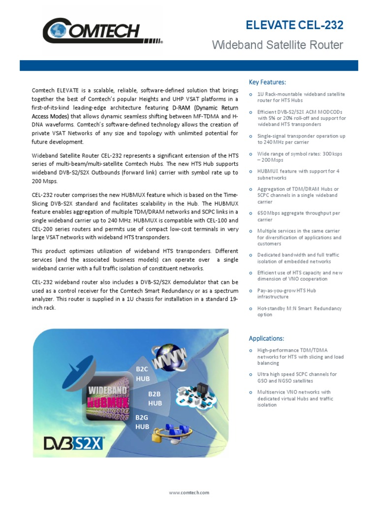 Comtech ELEVATE 232 REV1.6 10 26 2022 | PDF | Information And ...