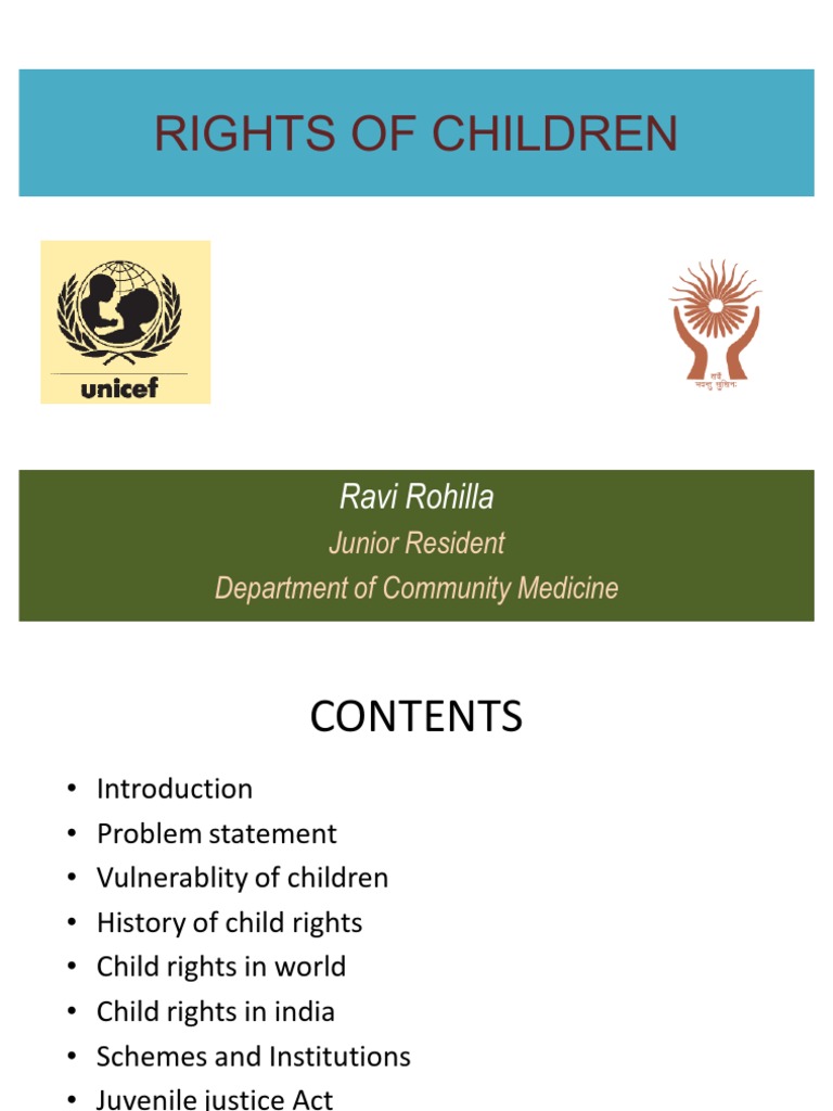 Rights of Children | PDF | Children's Rights | Convention On The Rights ...