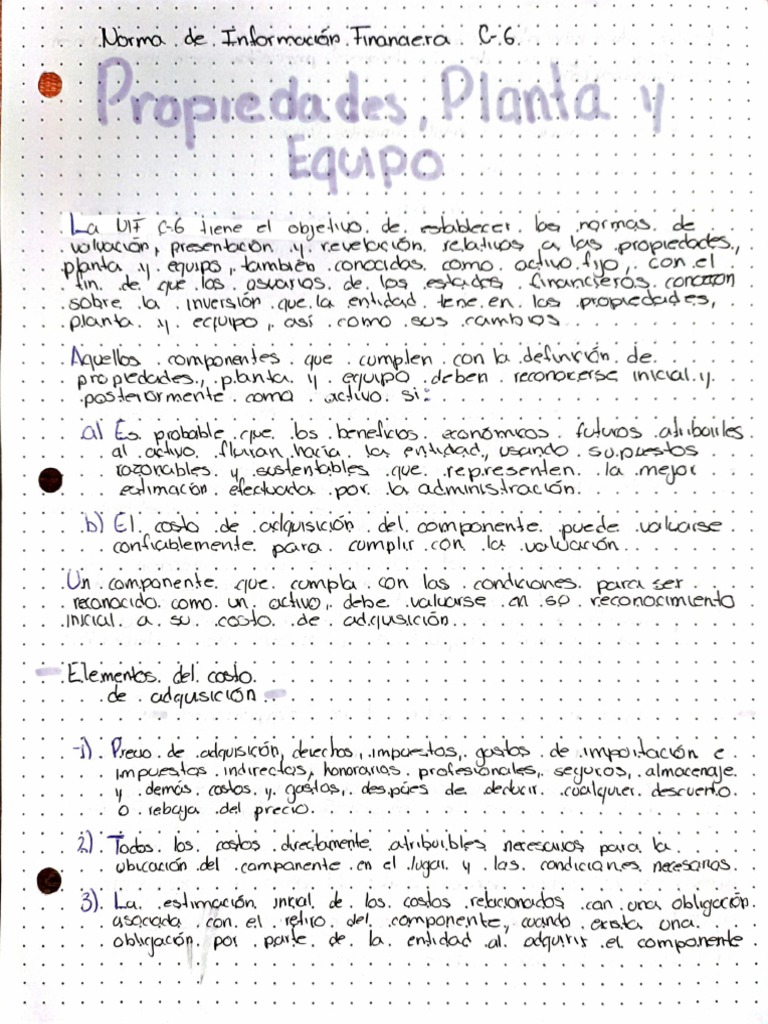 Resumen NIF C-6 PDF | PDF