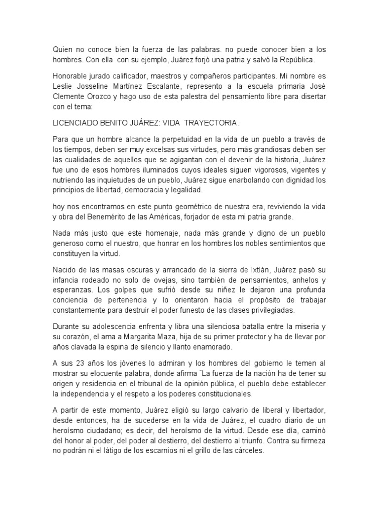 Discurso de Oratoria | Descargar gratis PDF | Virtud