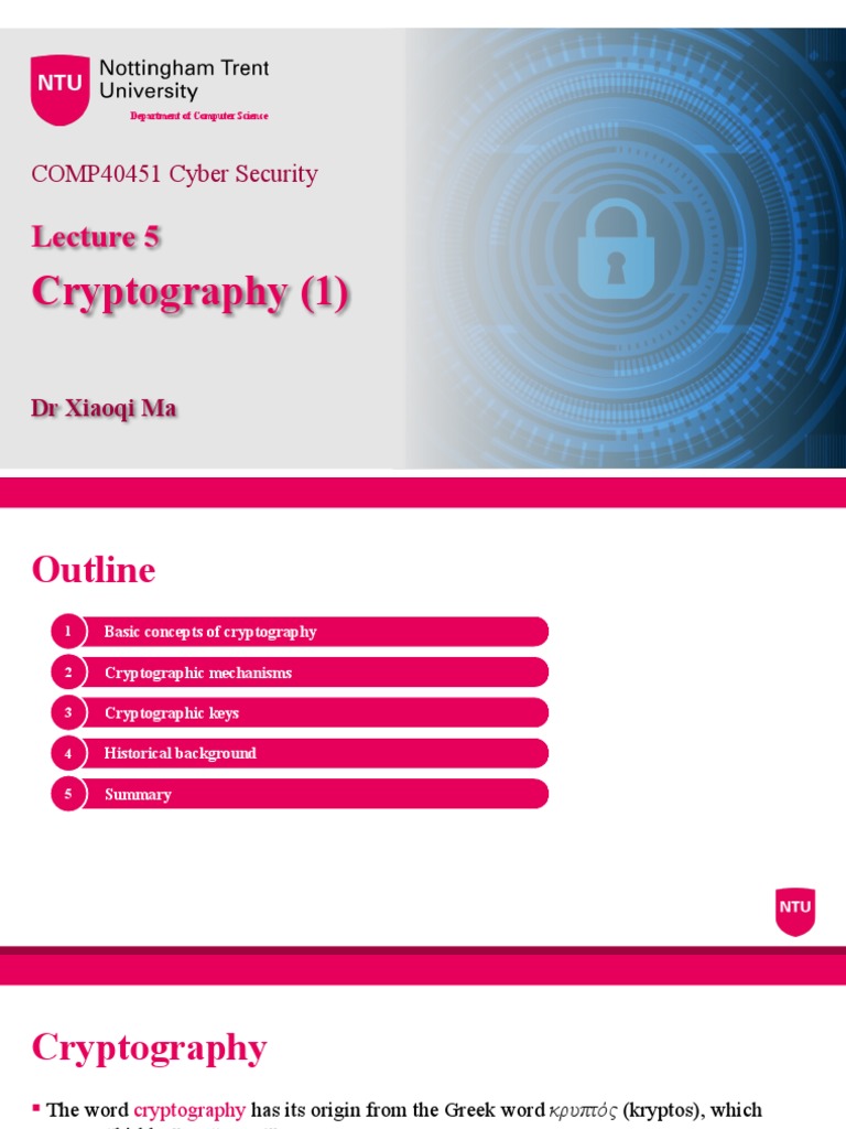 Introduction to Cryptography Basics | PDF