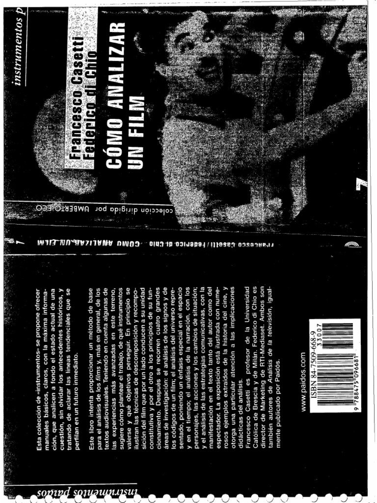 CASETTI, F. y Di CHIO, F. (1991) El Recorrido Del Análisis | PDF