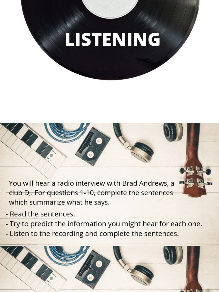 FCE Listening About A DJ PDF | PDF | Home & Garden