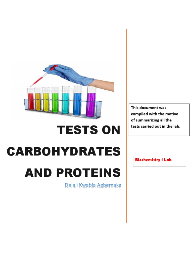 Test For Carbohydrates & Proteins | Download Free PDF | Carbohydrates ...