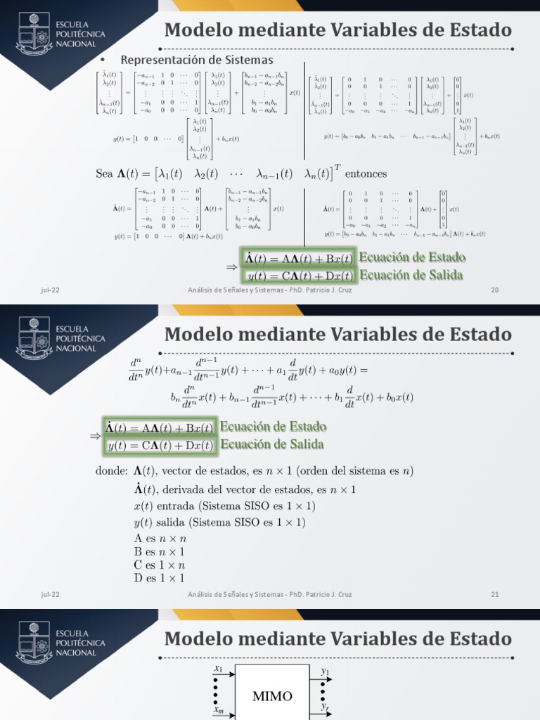 Capítulo 4 Análisis Mediante Variables de Estado - Tiempo Continuo ...