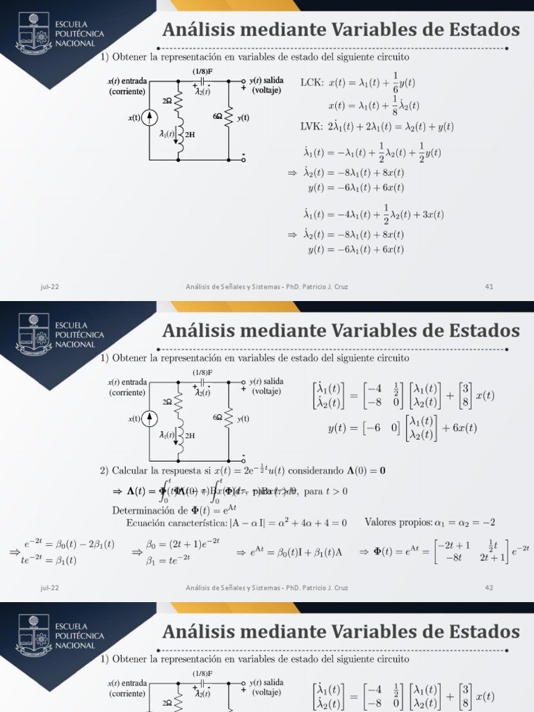 Capítulo 4 Análisis Mediante Variables de Estado - Tiempo Continuo ...
