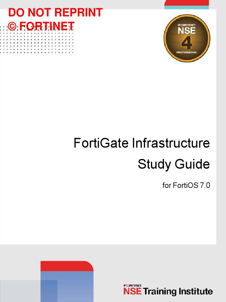 FortiGate Infrastructure 7.0 Study Guide-Online Compressed | PDF | Routing | Router (Computing)