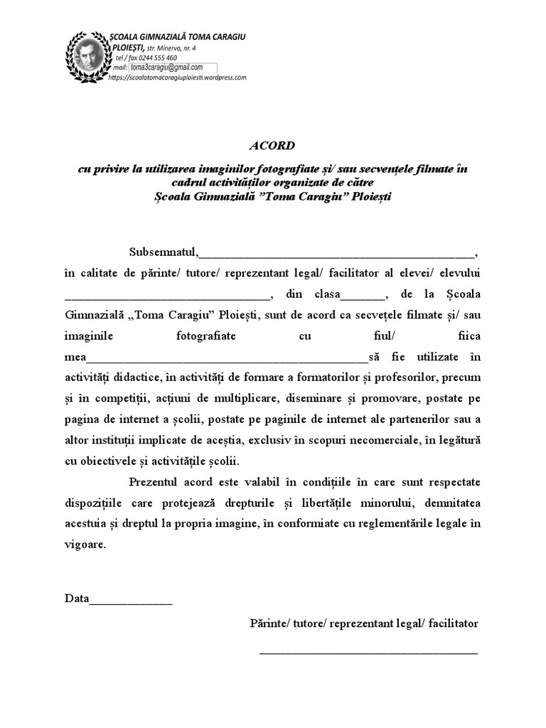 Acord Fotografiere - 2023333 | PDF