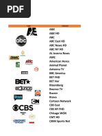 Service Electric TV Channel List | PDF | Fox Broadcasting Company ...