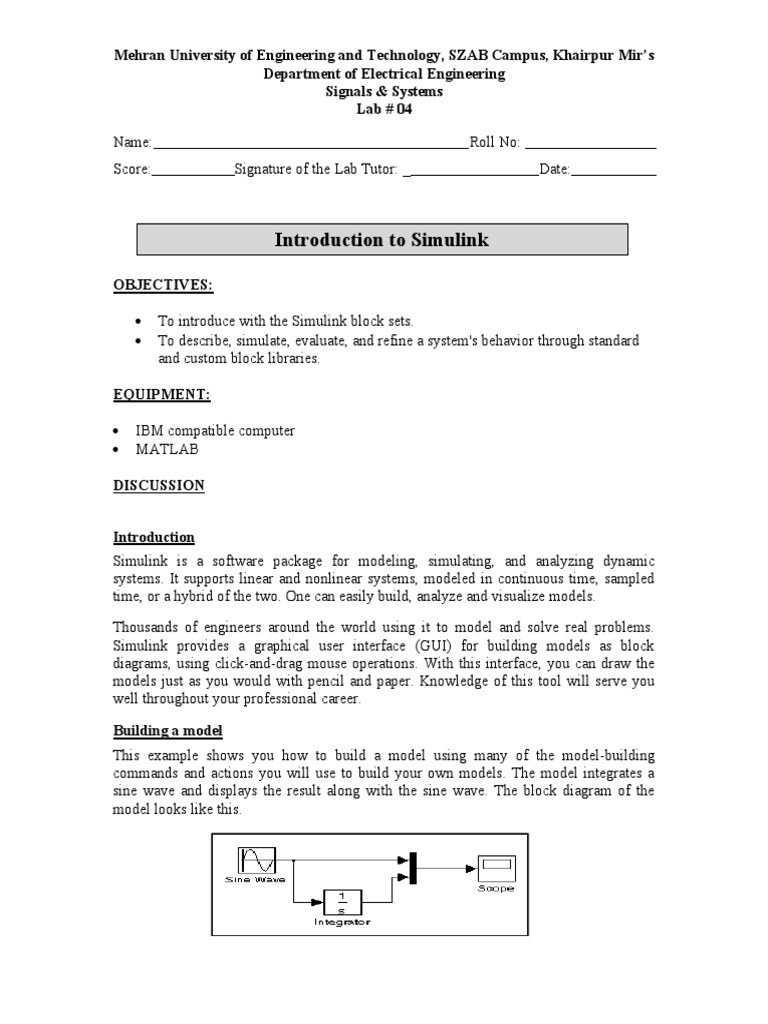 Ss Lab 4 Pdf Matlab Graphical User Interfaces 