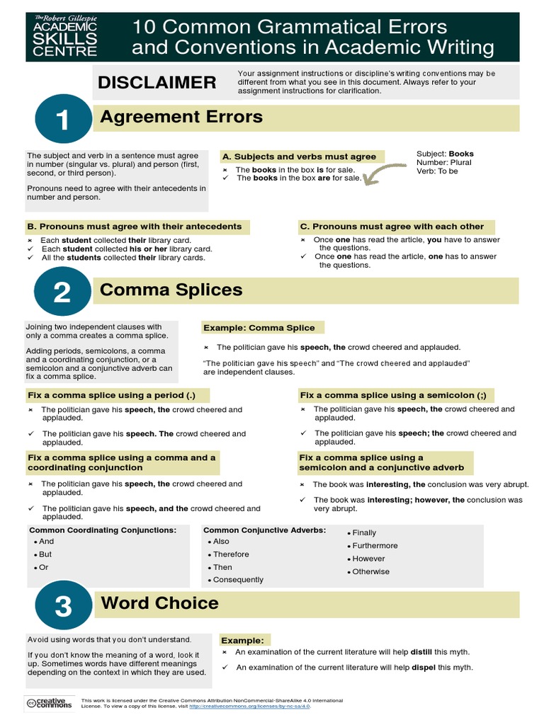 10 Grammar Errors | PDF