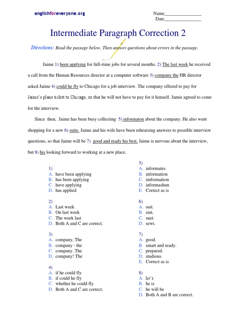 Intermediate Paragraph Correction 2 | PDF | Computing | Cognitive Science