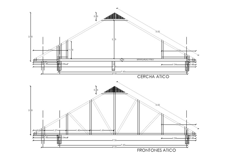 Fronton y Cercha Atico PDF | PDF