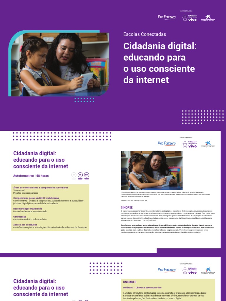 Cidadania Digital Cartilha | PDF | Internet | Pedagogia