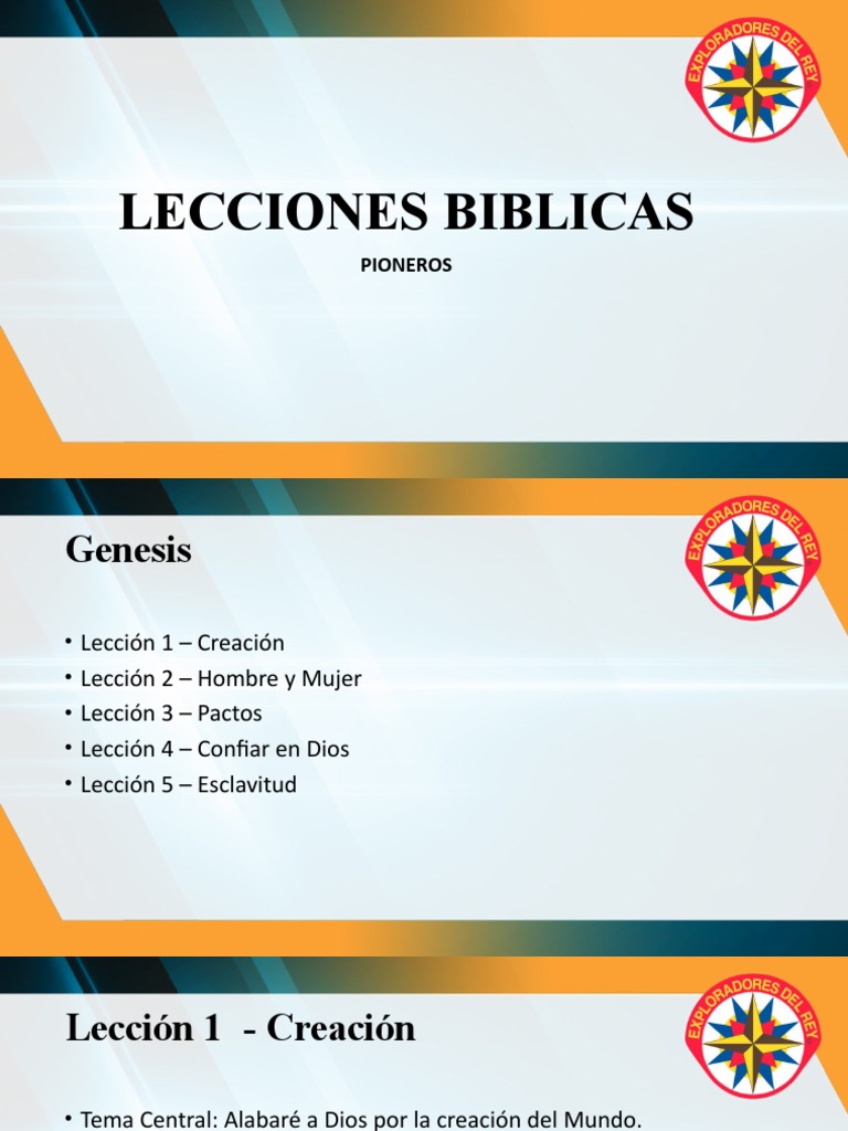 Lecciones Biblicas Pioneros | PDF | Libro del éxodo | Abrahán