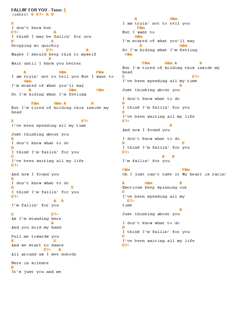 Colbie Caillat - Fallin' For You | PDF