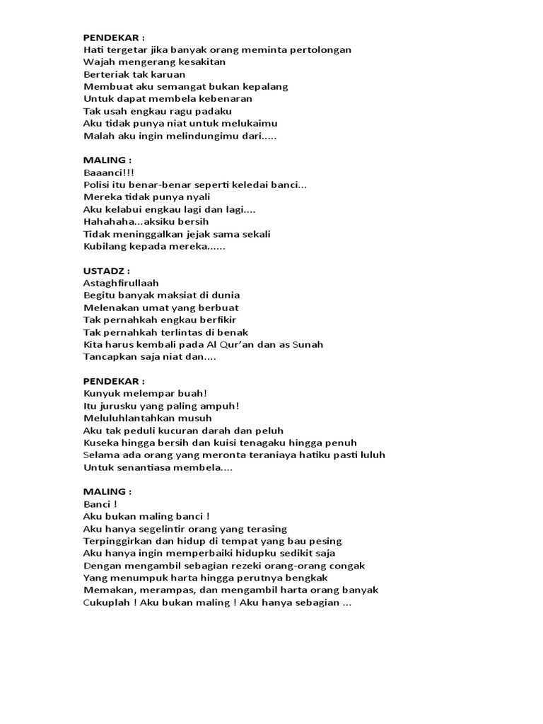 Puisi Berantai Kelas 6a | PDF